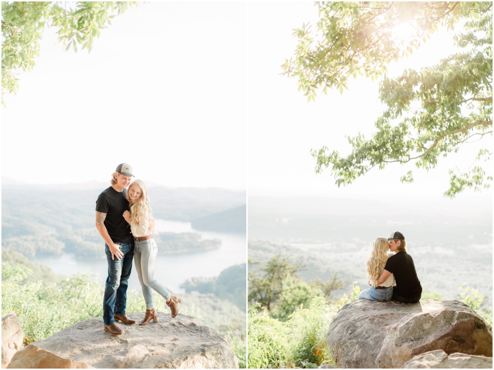 Chilhowee Overlook Engagement Session | alyssa-rachelle.com